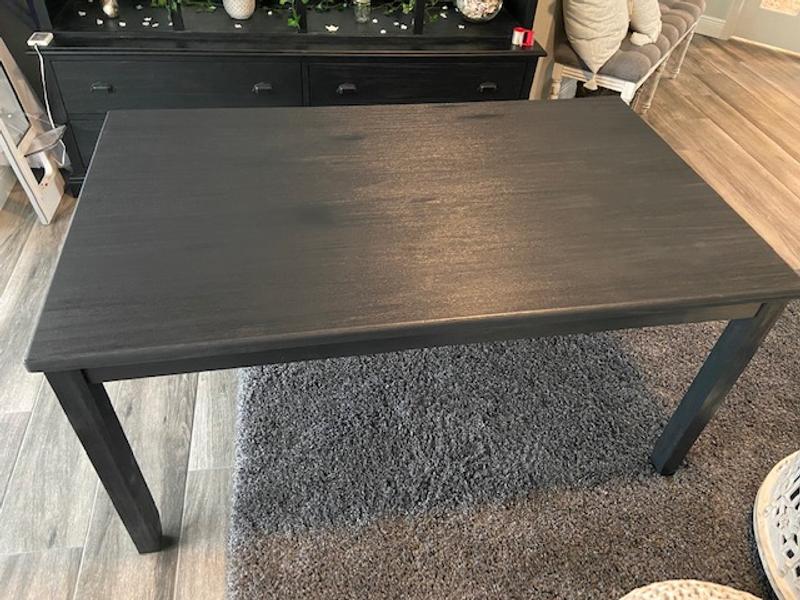 Linon Tate Dining Table Dark Charcoal LOWES1900 at Lowes.com