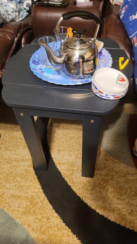 Linon Seaview Square End Table 18.11-in W x 18.5-in L in the Patio ...