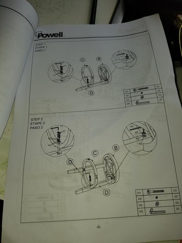 Powell White 25.5-in H Counter height Swivel Wood Backless Bar Stool ...