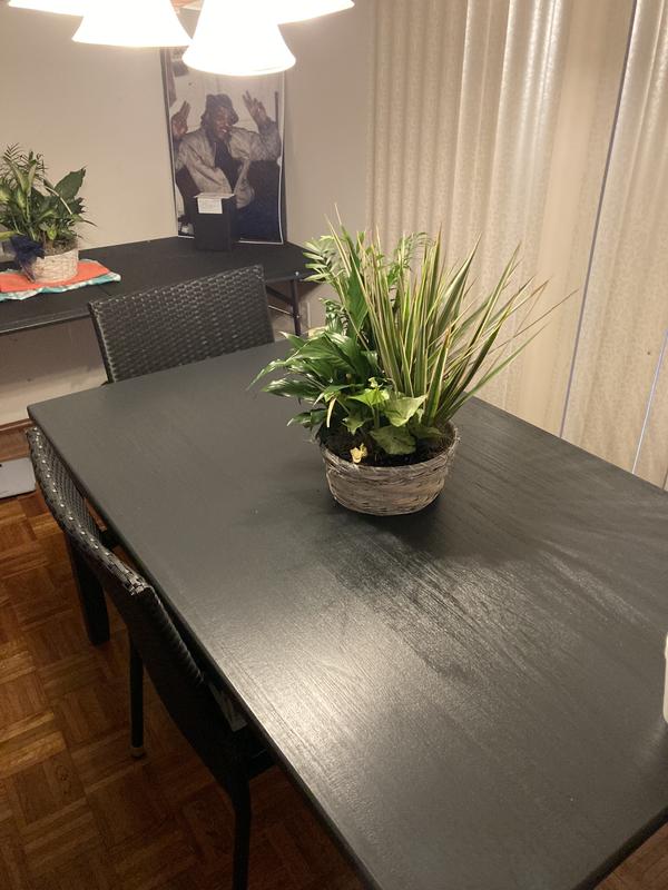Linon Tate Dining Table Dark Charcoal LOWES1900 at Lowes.com