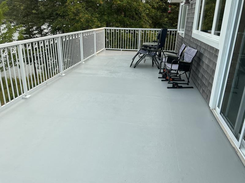 Liquid Rubber Polyurethane Deck Coating Textured White Flat Exterior ...