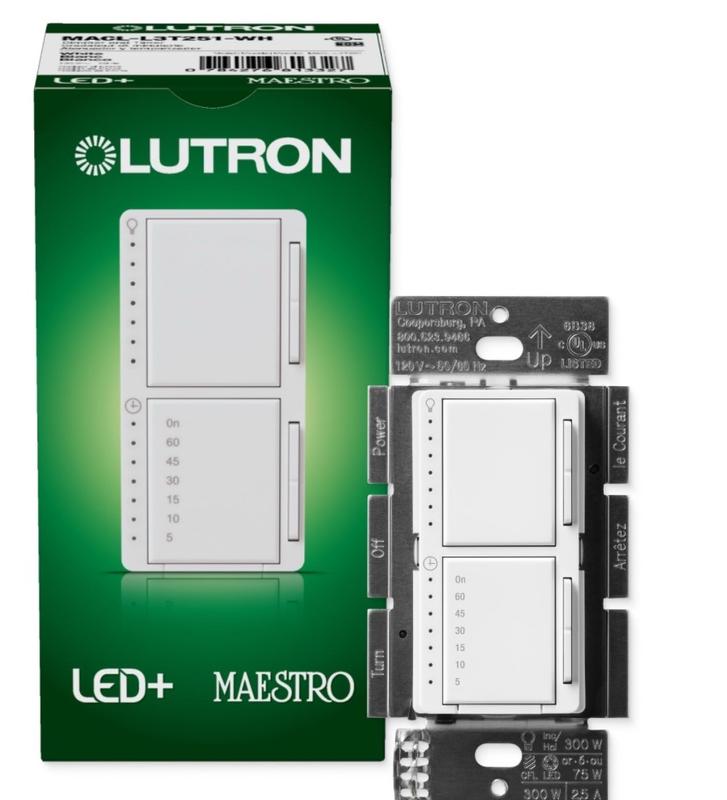 Lutron Maestro LED- Single-pole Touch Light DimmerandTimer