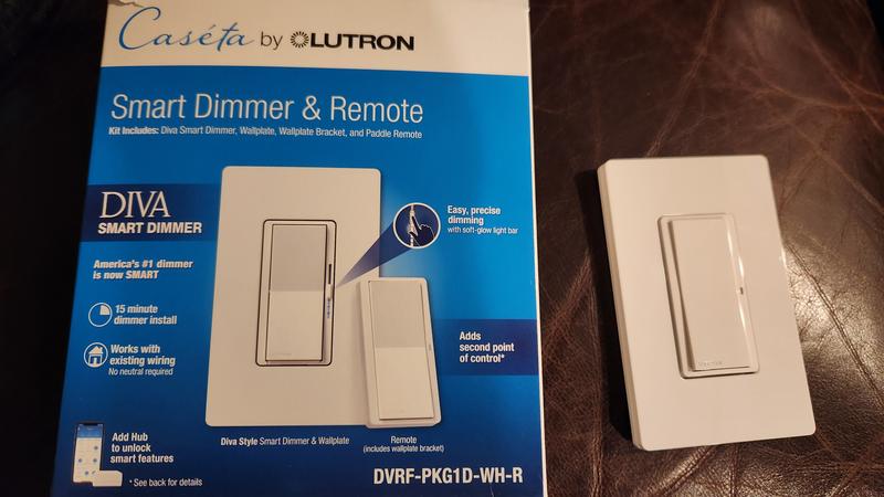 Lutron Diva Smart Dimmer 3-way Smart with LED Illuminated Rocker Light ...