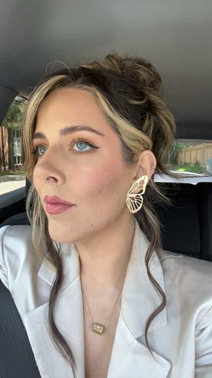 Lucky Brand Gold-Tone Butterfly Wing Earrings - Macy's