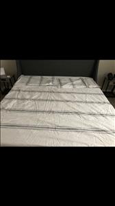 Lush Decor Navy Stripe Reversible Twin/Twin Xl Duvet Cotton 21T013973 ...