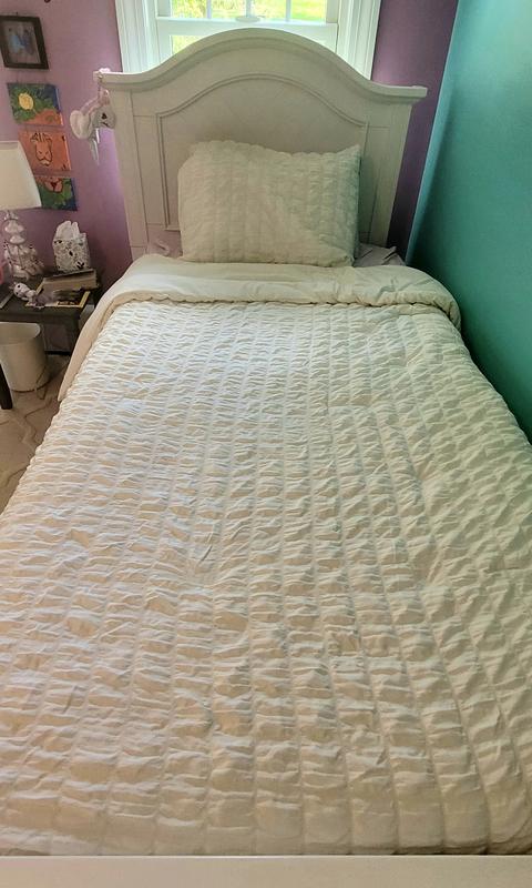 Lush Decor Ivory Solid King Comforter at Lowes.com