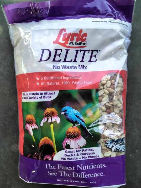 Lyric Delite Wild Bird No Waste or Fillers Bird Food Ready-to-use Nut ...