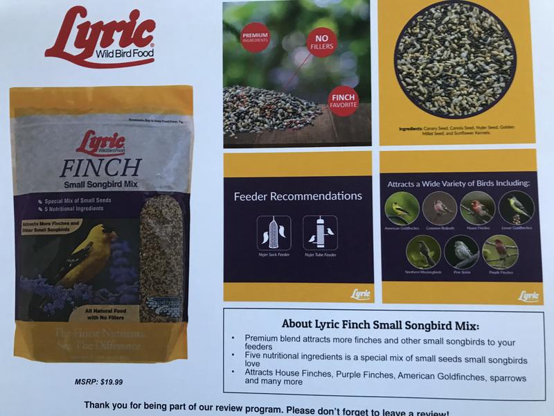 Lyric Small Songbird Bird Finch Food, Attracts Goldfinches, House ...