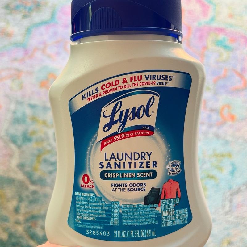 Shop LYSOL (2-Pack) Laundry Sanitizer 90 -fl oz Crisp Linen Fabric ...