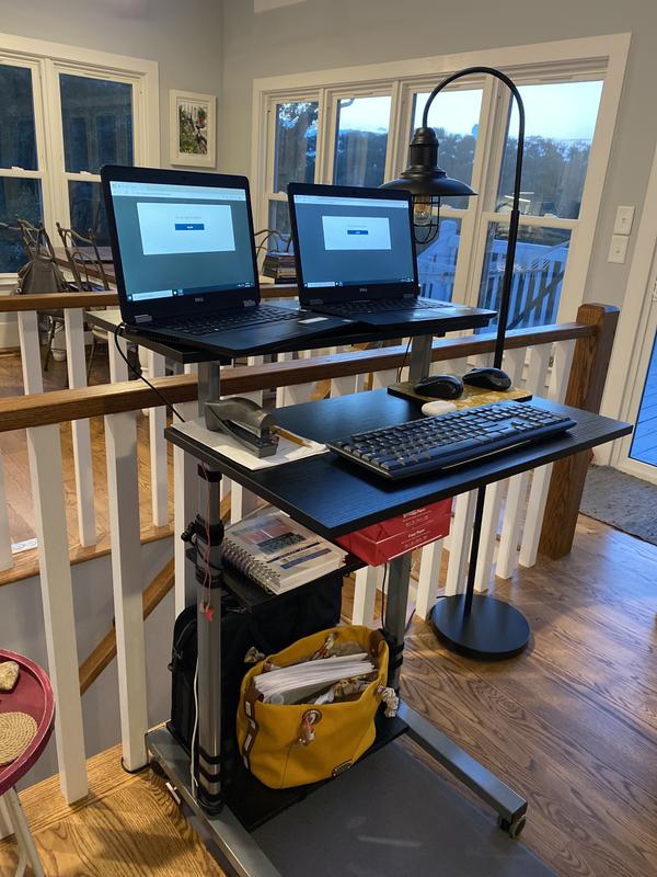 Mount-It! 39.5-in Black Modern/Contemporary Standing desk converter in ...