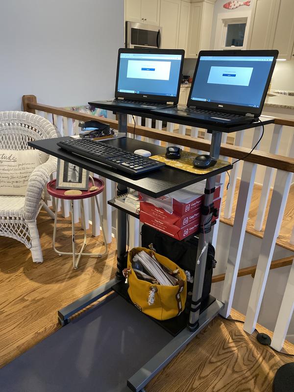 Mount-It! 39.5-in Black Modern/Contemporary Standing desk converter in ...