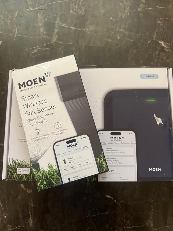 Moen Smart Wireless Soil Sensor (Pair with Moen Smart Sprinkler ...