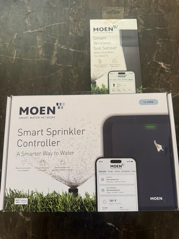 Moen 16-Station Wi-Fi Compatible Smart Sprinkler Controller ...