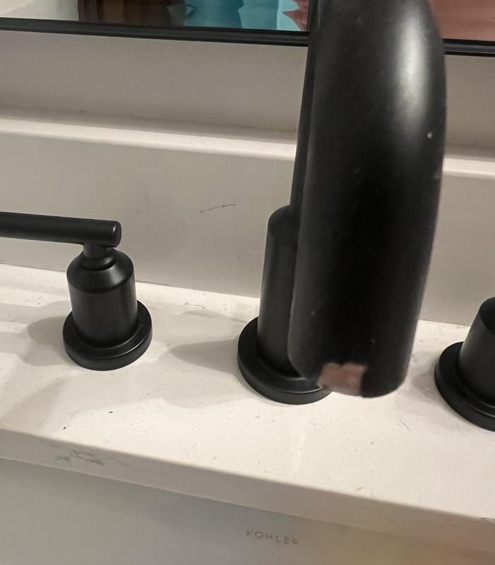Moen Gibson Matte Black Widespread 2-Handle WaterSense Bathroom Sink ...