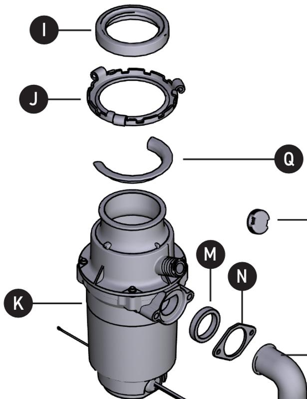 Moen Prep Under Sink Food Disposer, Continuous feed 1/2-HP Septic Safe ...