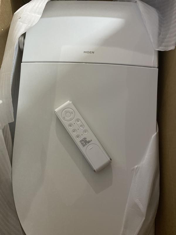 Moen White Elongated Chair Height Smart Soft Close Bidet Toilet 12-in ...