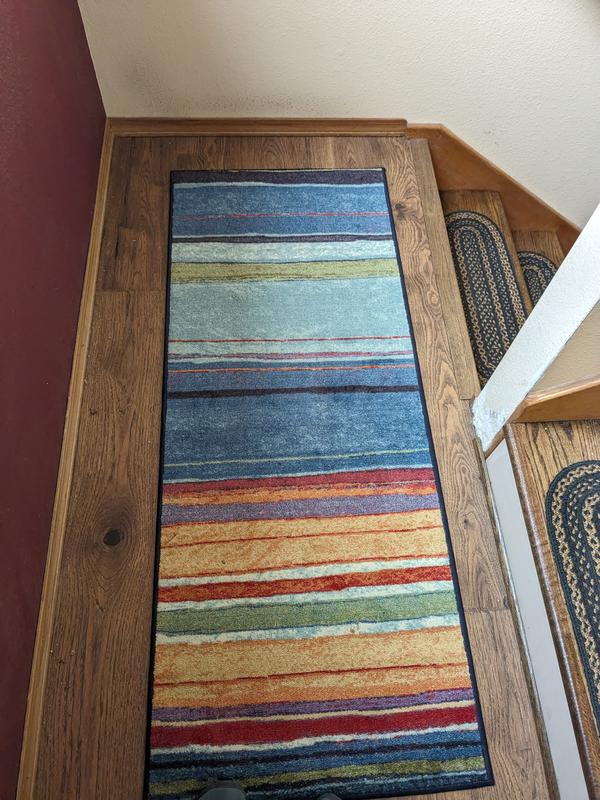 Mohawk Home New Wave 2 X 3 (ft) Rainbow Indoor Stripe Mid-century ...