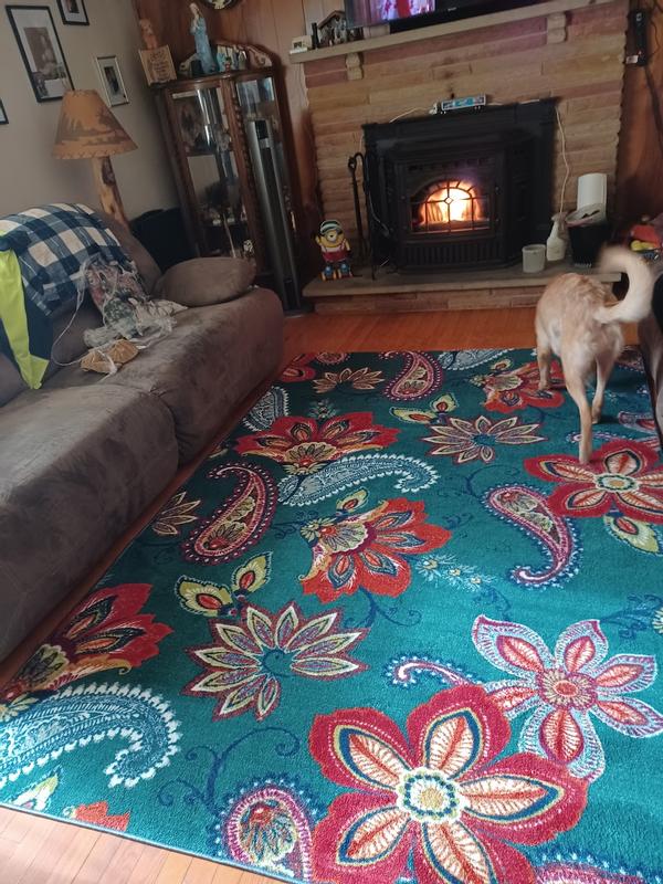 Mohawk Home Whinston 5 X 8 Indoor Floral/Botanical Tropical Area Rug at ...