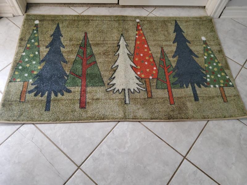 Mohawk Prismatic Wooden Holiday Trees Area Rug - Macy's