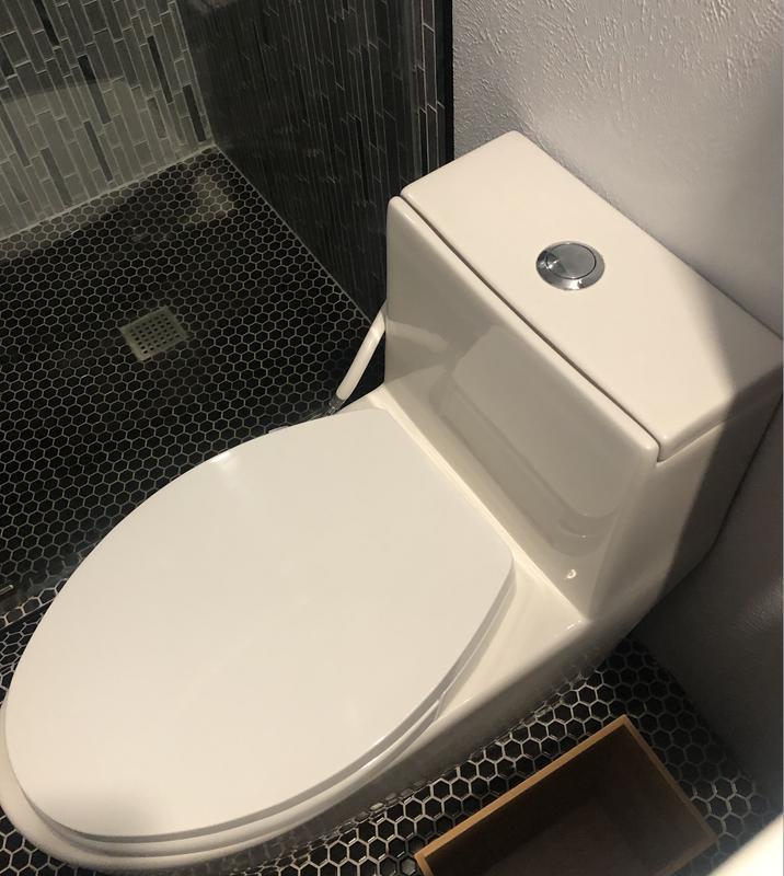 Signature Hardware Sitka White Elongated Standard Height Soft Close 1 ...