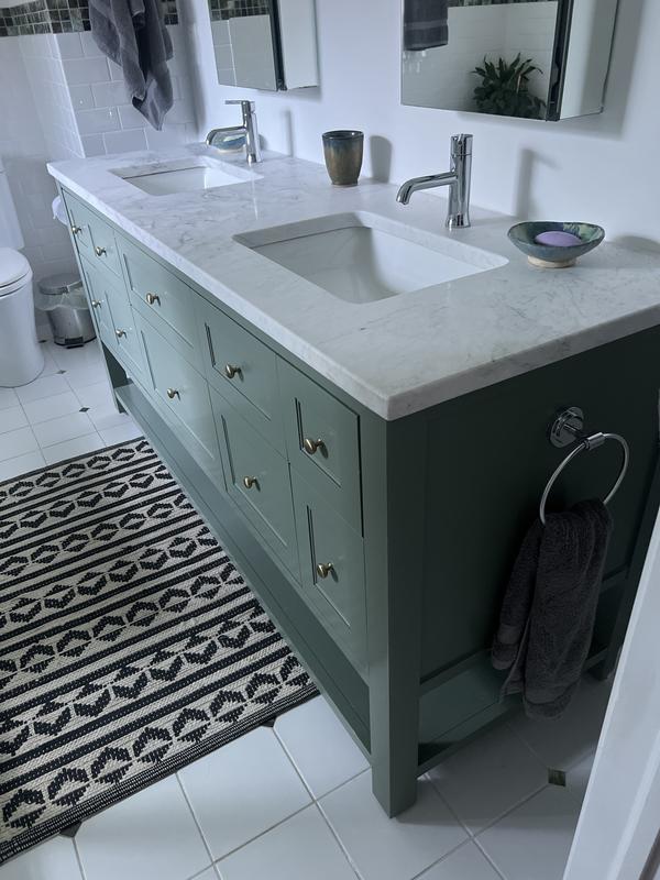 James Martin Vanities Breckenridge 72-in Serenity Blue Bathroom Vanity ...