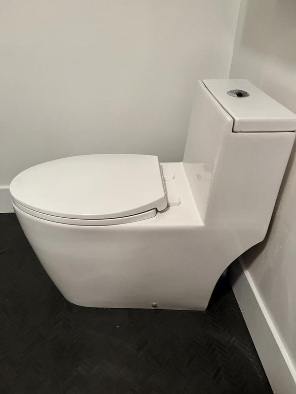 Signature Hardware Sitka White Elongated Standard Height Soft Close 1 ...