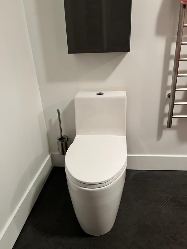 Signature Hardware Sitka White Elongated Standard Height Soft Close 1 ...