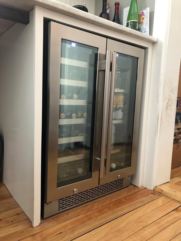 Avallon 23.8125-in W 24-Can Capacity Stainless Steel Built-In ...