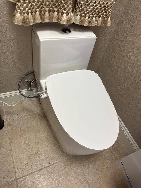 Signature Hardware Sitka White Elongated Standard Height Soft Close 1 ...