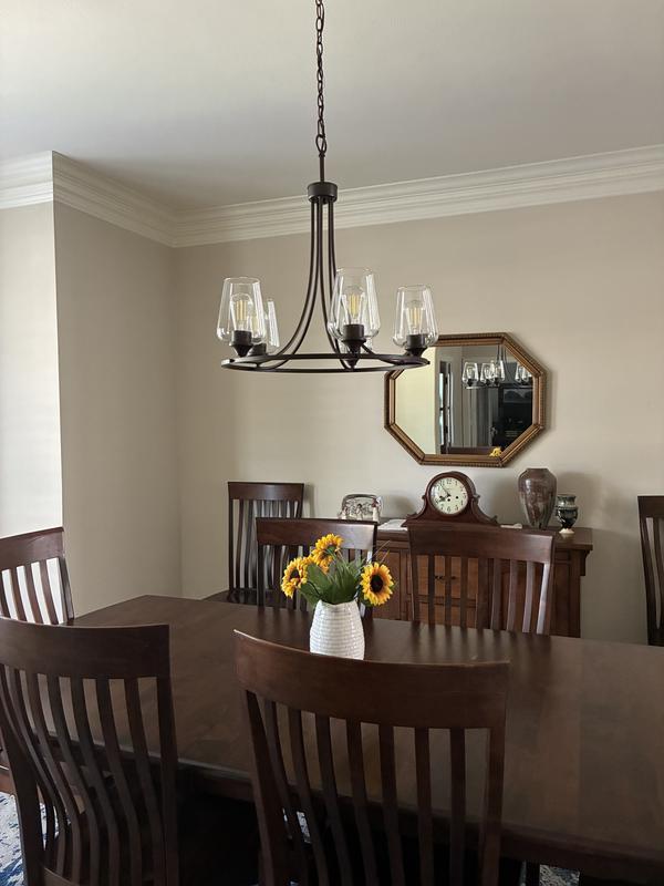 Millennium Lighting Ashford 5 -Light Brushed Nickel Clear glass Metal ...