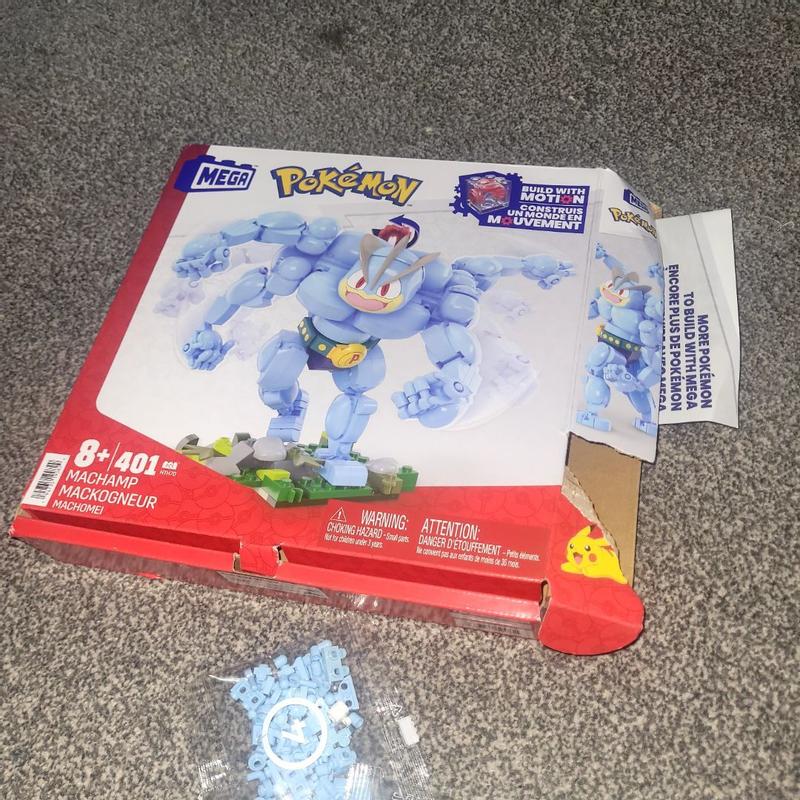Pokemon Machamp Building Toy Kit 399 Pieces with 1 Poseable Figure for ...