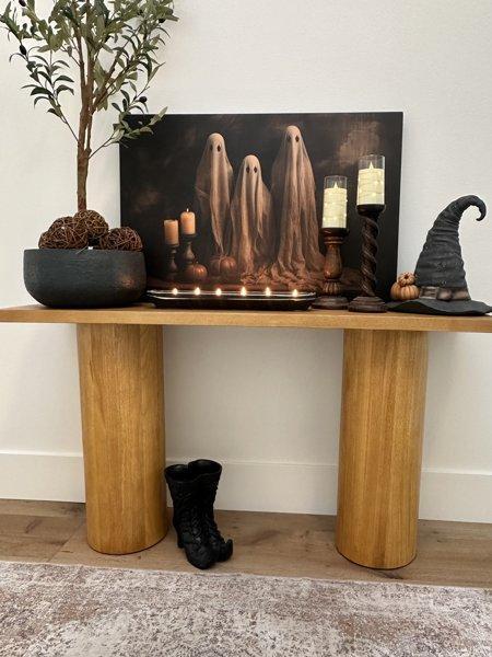 Maven Lane Lana Contemporary Wooden Console Table in Refined Brown ...