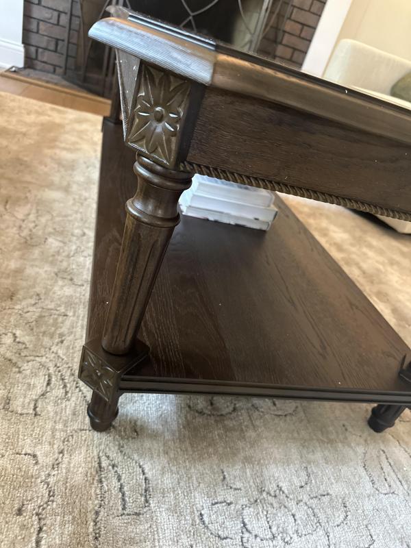 Maven Lane Pullman Traditional Rectangular Wooden Coffee Table ...