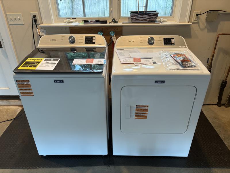 Maytag 7-cu ft Vented Electric Dryer (White) MED6200KW at Lowes.com