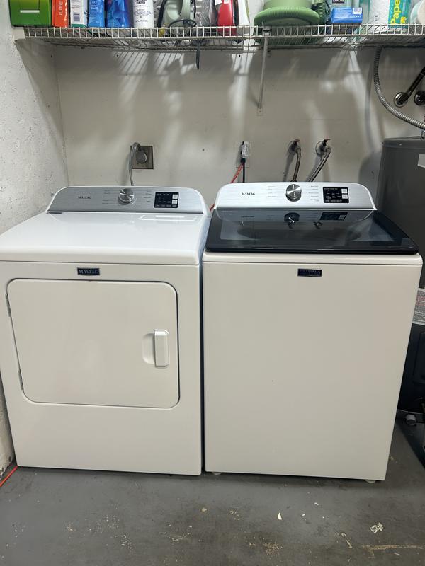 Maytag 7-cu ft Vented Electric Dryer (White) MED6200KW at Lowes.com