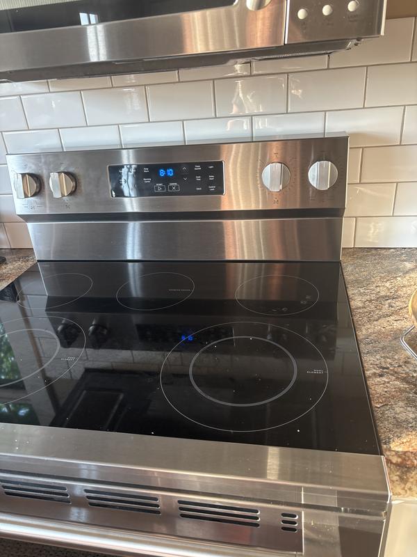 Maytag 30-in Glass Top 5 Burners 5.3-cu ft Steam Cleaning Freestanding ...