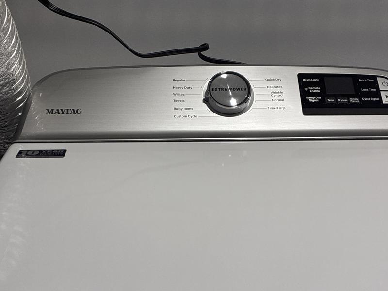 Maytag 7.4-cu ft Vented Smart Electric Dryer (White) MED6230HW at Lowes.com