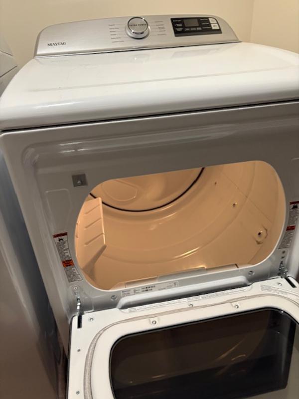 Maytag 7.4-cu ft Vented Smart Electric Dryer (White) MED6230HW at Lowes.com