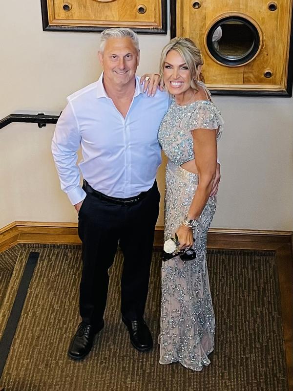 Women's Embellished Cut Out Lace Up Cap Sleeve Gown - Macy's