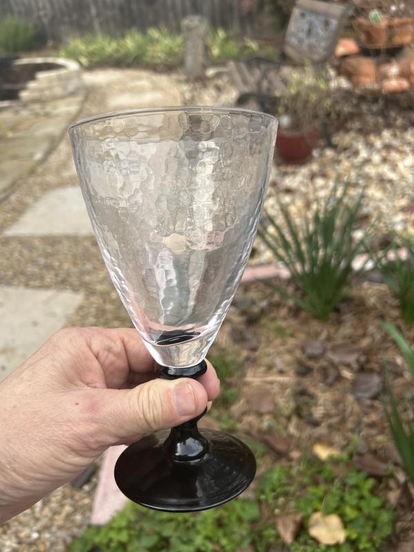 Black Stemmed Water Glasses, Set of 6 - Macy's