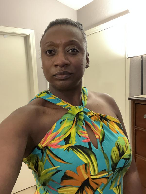 I.N.C. International Concepts Women's Printed Keyhole-Neck Maxi Dress ...