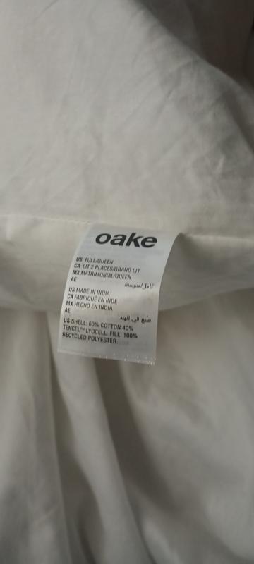 Oake Solid Reversible Cotton Tencel 3-Pc. Comforter Set, Full/Queen ...