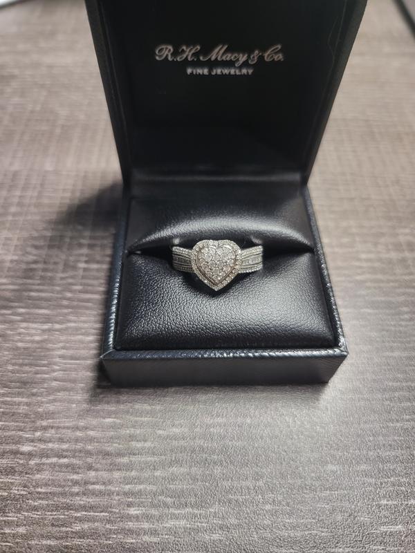 Macys heart diamond ring store