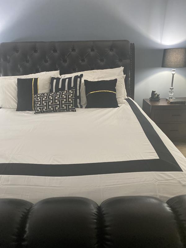 Hotel Collection Colorblock Supima Cotton Duvet Cover, King ...