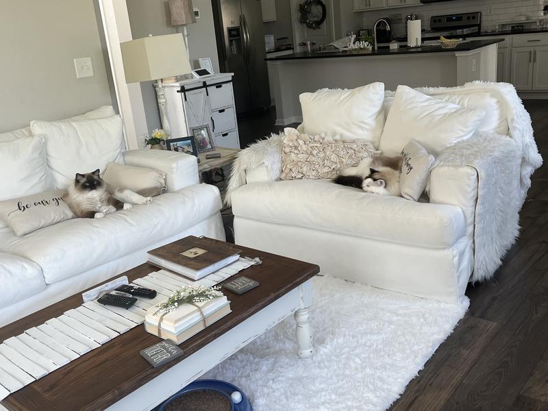 Brenalee 93" Sofa - Performance Fabric slipcover Replacement with four ...