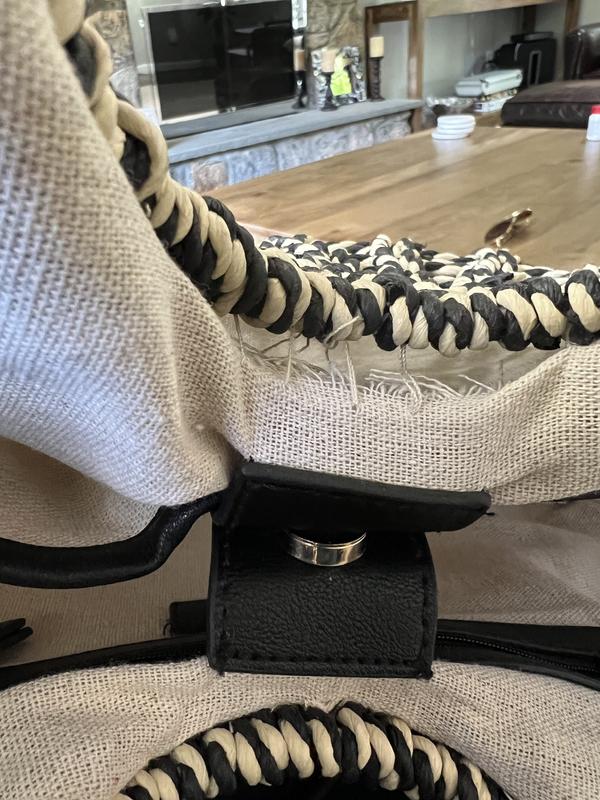 I.N.C. International Concepts Ivah Extra-Large Woven Straw Chain Tote ...