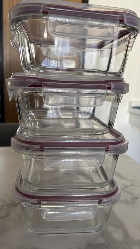 Sedona 2 Pack 2-Compartment Glass Storage Set - Macy's