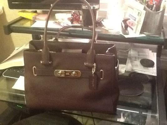 COACH Swagger Carryall in Colorblock Pebble Leather | Bloomingdale's