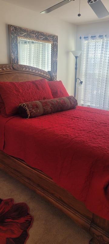 Welspun Basics Aiden Washed 3 Piece Quilt Set, California King - Macy's