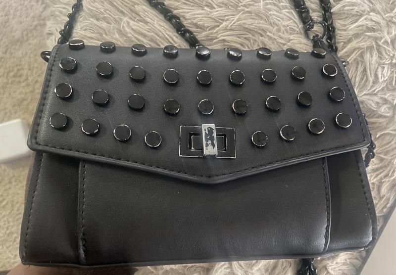Steve Madden Aidan Battery Stud Flap Crossbody - Macy's